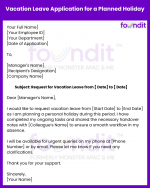 Vacation Leave Application for Office: How To Write, Format & Examples