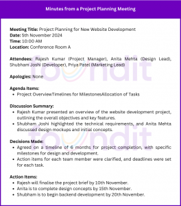 How to Write Meeting Minutes: Templates, and Examples [2026]