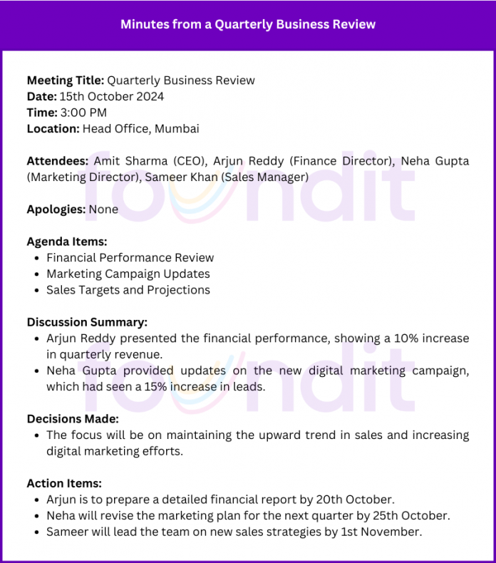How to Write Meeting Minutes: Templates, and Examples [2025]