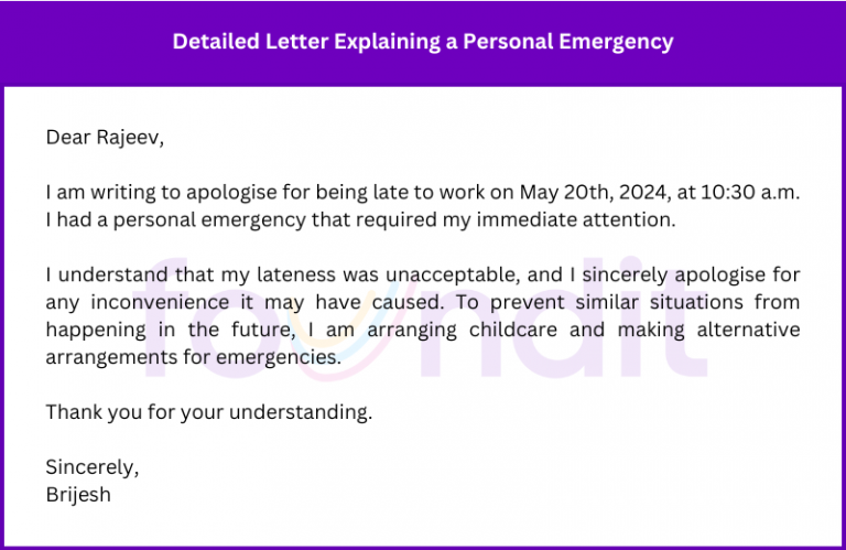 How to Write an Explanation Letter for Being Late for Work?