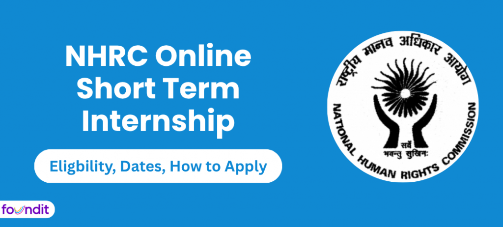 NHRC Short-Term Internship 2026: Eligibility, Dates, & How to Apply