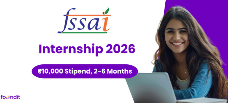 FSSAI Internship 2026 (January): ₹10,000 Stipend, Apply Now