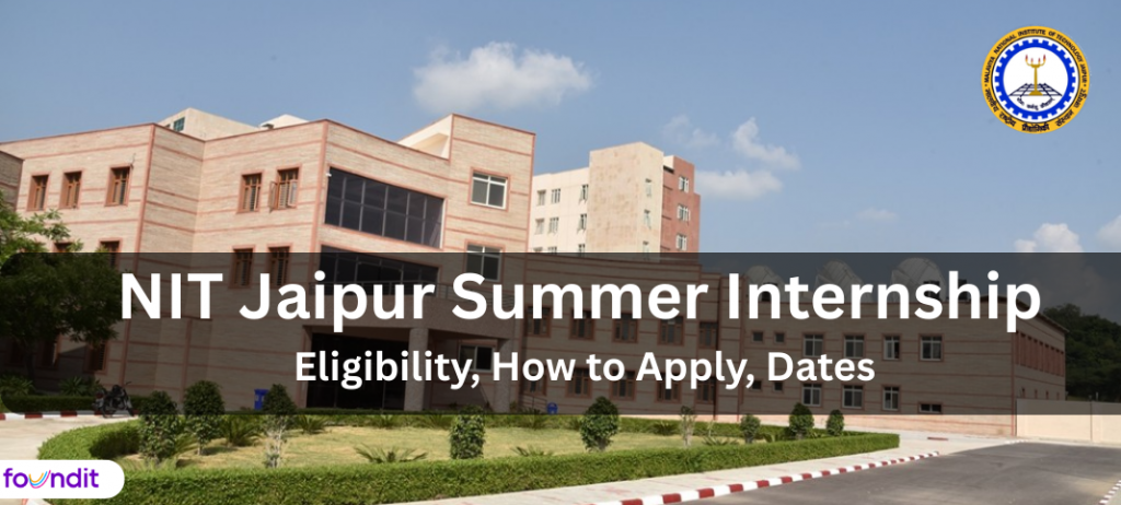MNIT Jaipur Summer Internship 2026: Full Details