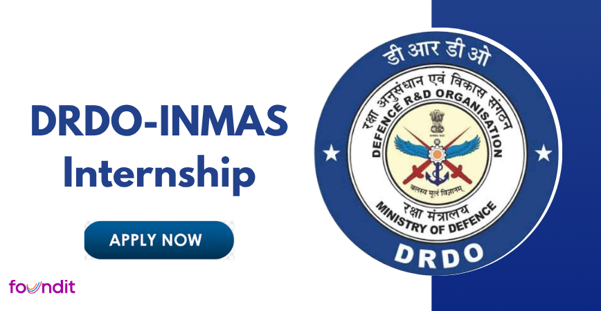 DRDO INMAS Internship 2026: ₹ 5000 Monthly, Apply by Apr 30